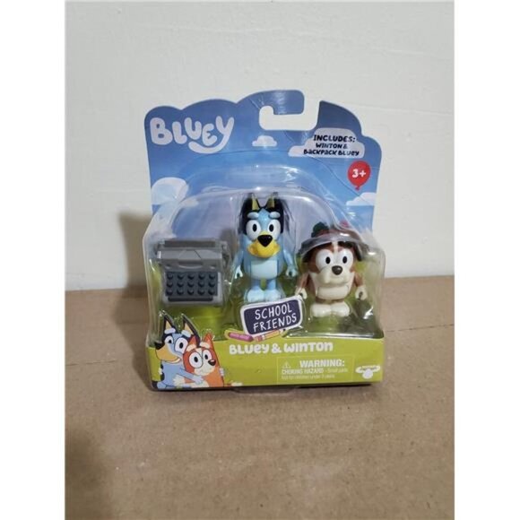 bluey school | Toys | Bluey School Friends Backpack Bluey Winton Action ...